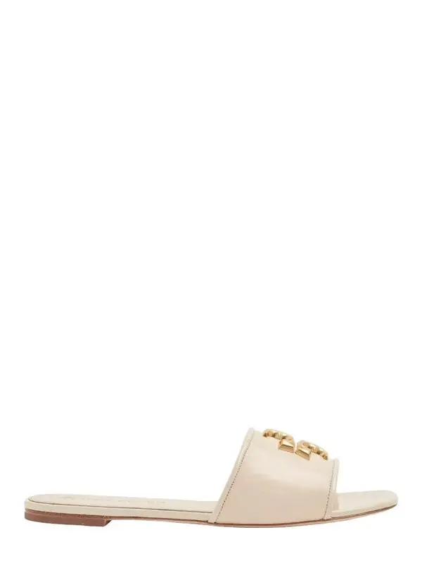 Tory Burch Eleanor Logo Plaque Sandals - Nude