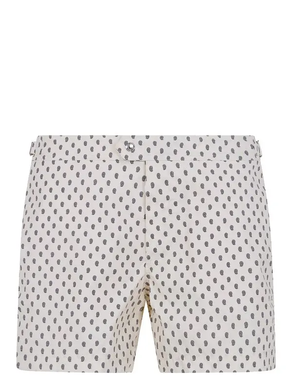 TOM FORD Paisley Pattern Swimming Trunks - White
