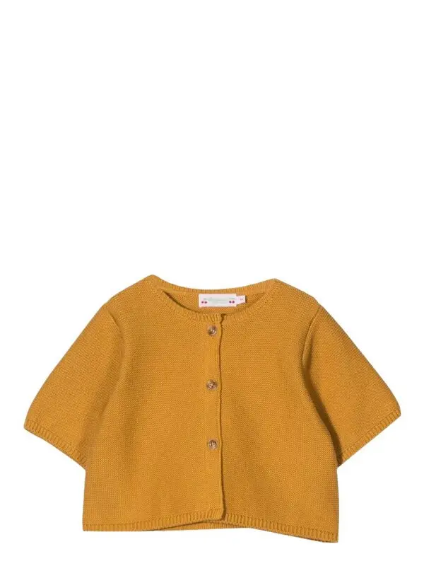 Bonpoint Salopette Cardigan - Orange