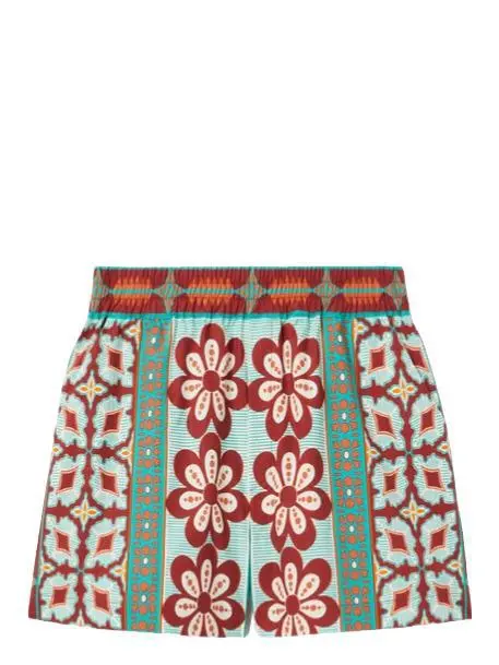 La DoubleJ Floral Print Shorts - Multicolor