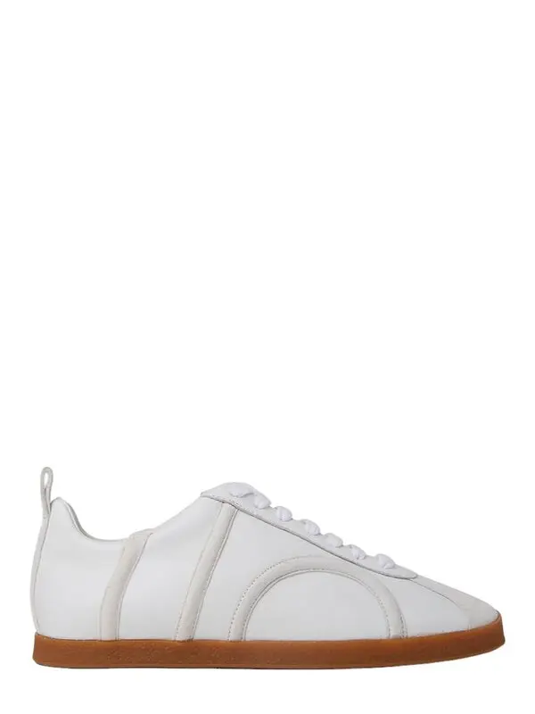 TOTEME Round Toe Lace-up Sneakers - White