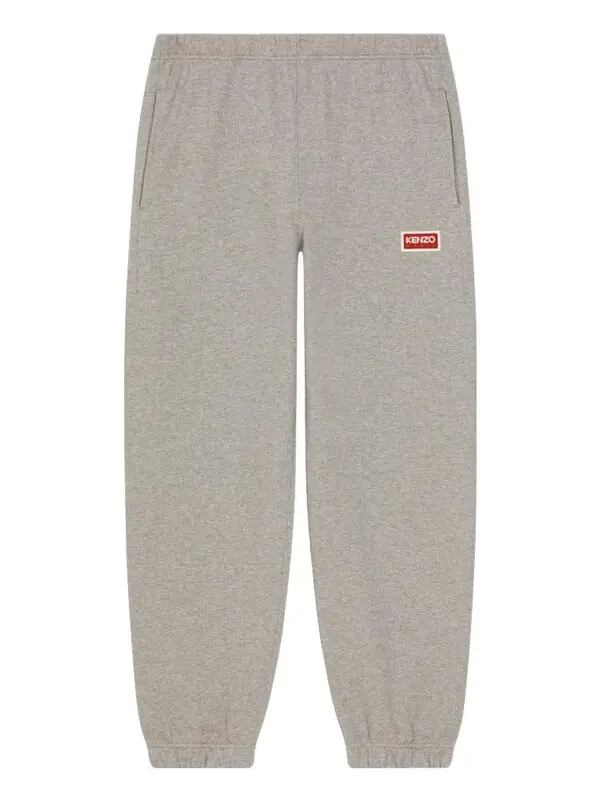 Kenzo Logo-patch Trousers - Gray