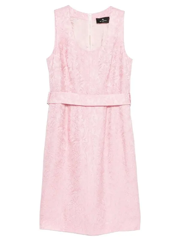 Etro Sleeveless Patterned Midi Dress - Pink