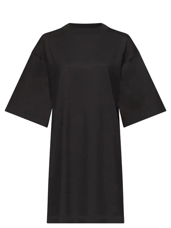 Loulou De Saison Ayaz Drop-shoulder Mini Dress - Black
