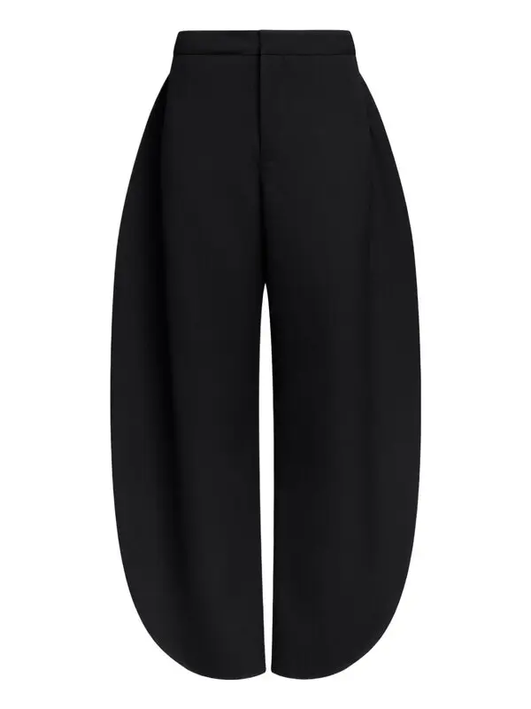 Alaïa Wool Petal Trousers - Black