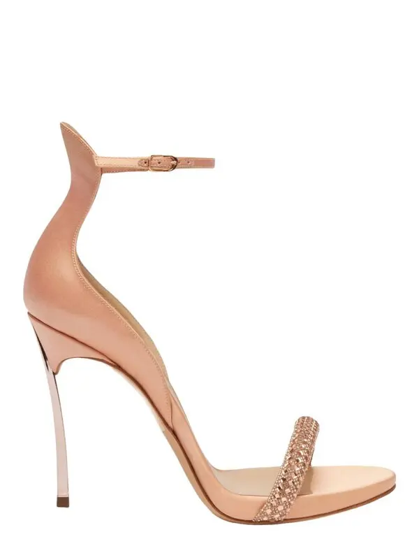 Casadei Blade Stratosphere Buckled Sandals - Nude