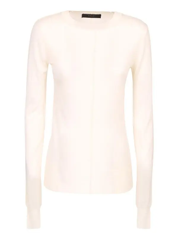 Amiri Distressed Crewneck Jumper - White