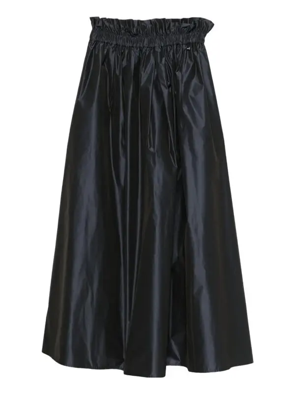 Herno A-line Midi Skirt With Elasticated Waistband - Oxford Blue