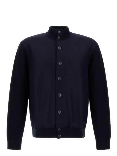 Herno High-neck Button-front Cardigan - Black