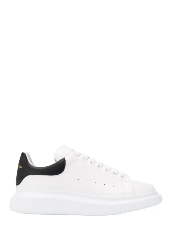 Alexander McQueen Oversized Low-top Sneakers With Black Heel Detail - White