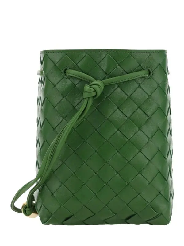 Bottega Veneta Braided Bucket Bag - Green