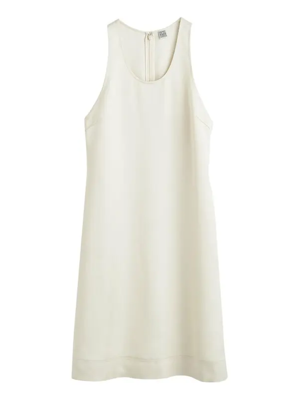 TOTEME Scoop Neck Sleeveless Mini Dress - Ecru