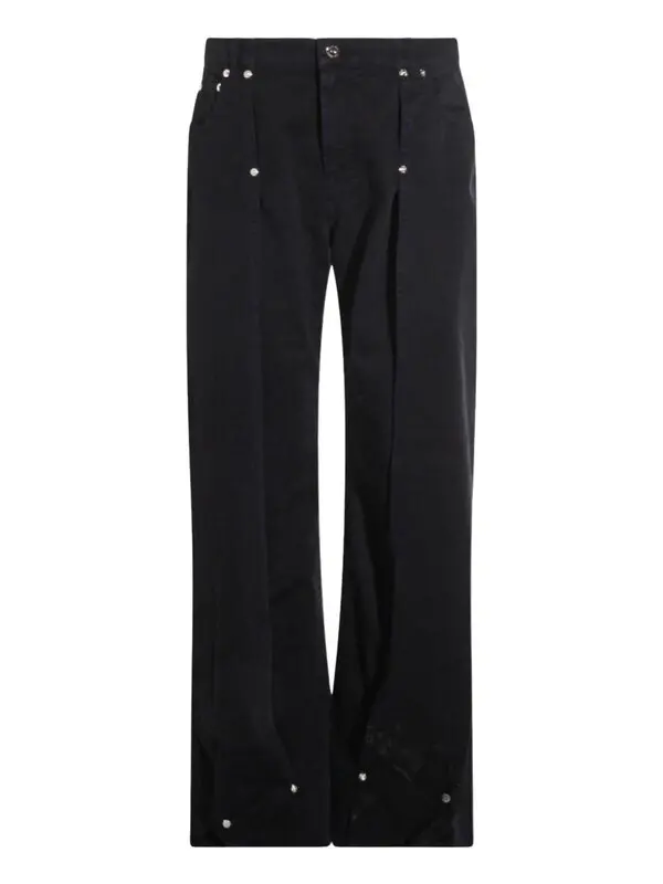 JEAN PAUL GAULTIER Logo Patch Jeans - Black