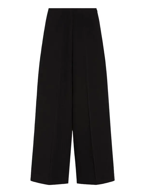 Sportmax High Waist Straight Leg Trousers - Black