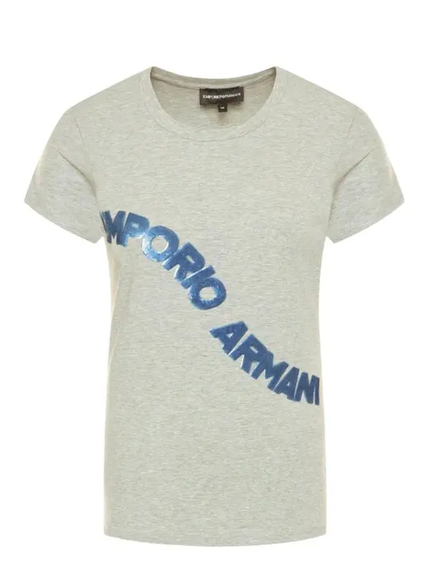 Emporio Armani Round Neck Logo T-shirt - White
