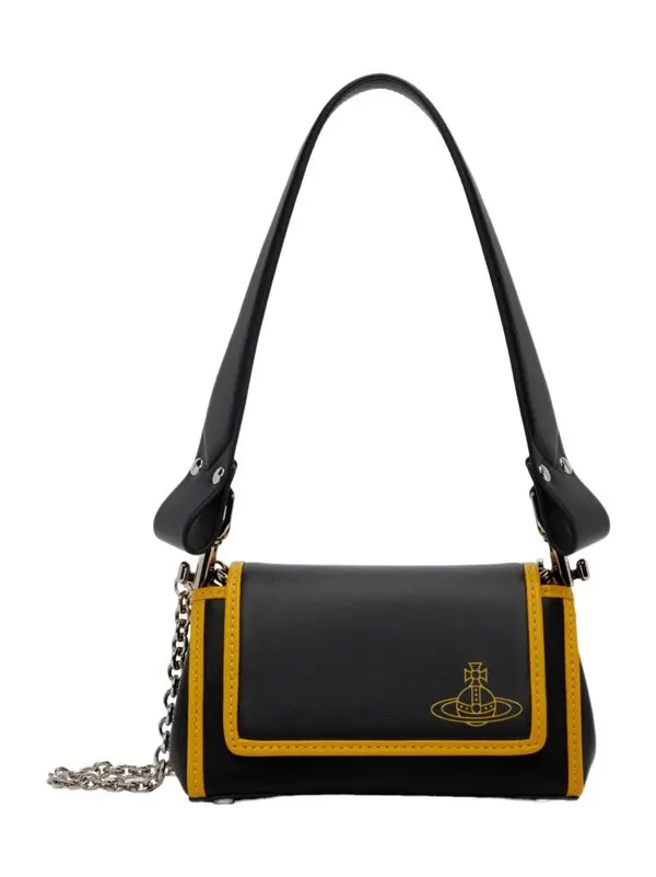 VIVIENNE WESTWOOD Hazel Small Handbag - Black/yellow