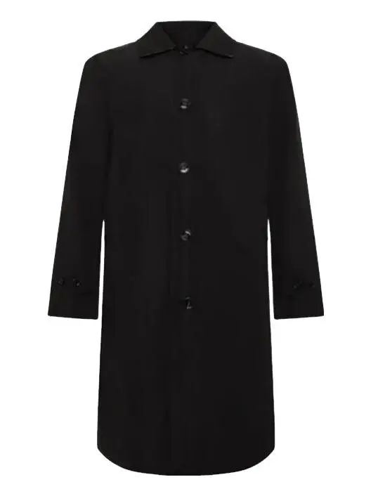 Burberry Single-breasted Trench Coat - Black