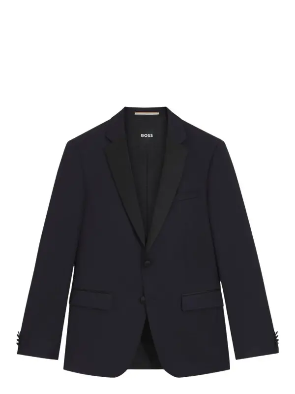Hugo Boss Single-breasted Tailored Blazer - Black
