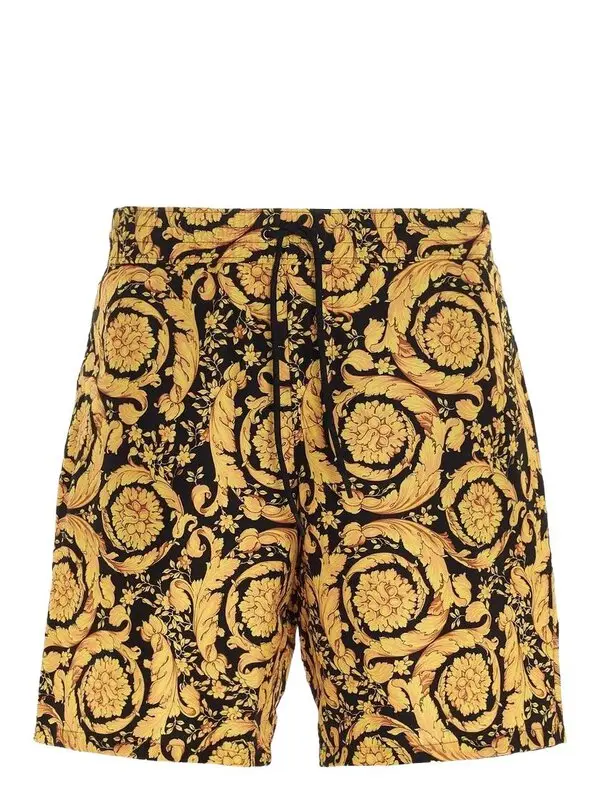 Versace Barocco Printed Swim Shorts - Multicolor