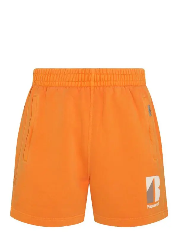 REPRESENT Logo Detail Shorts - Orange