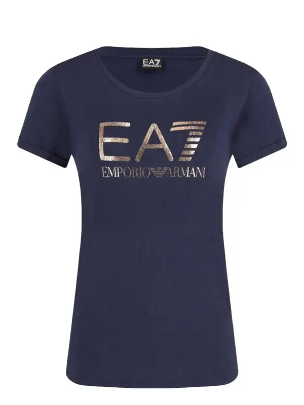 EA7 Short-sleeve T-shirt With Round Neck - Black