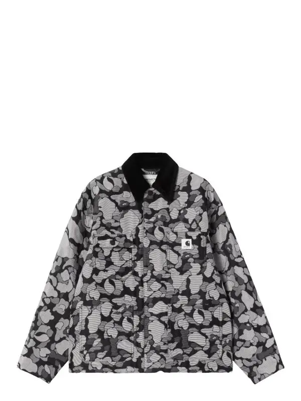 Carhartt Work In Progress Tapestry Chore Coat - Camouflage Duck Jacquard, Black