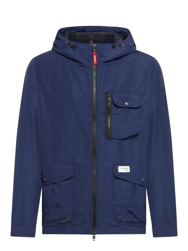 FAY Zip-up Hooded Jacket - Blue