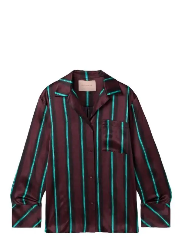 ROKSANDA Delan Printed Silk-satin Shirt - Black