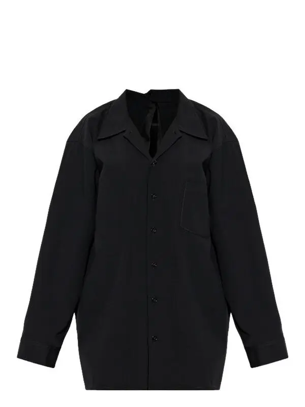 MAISON MARGIELA Technical Poplin Shirt Dress - Black