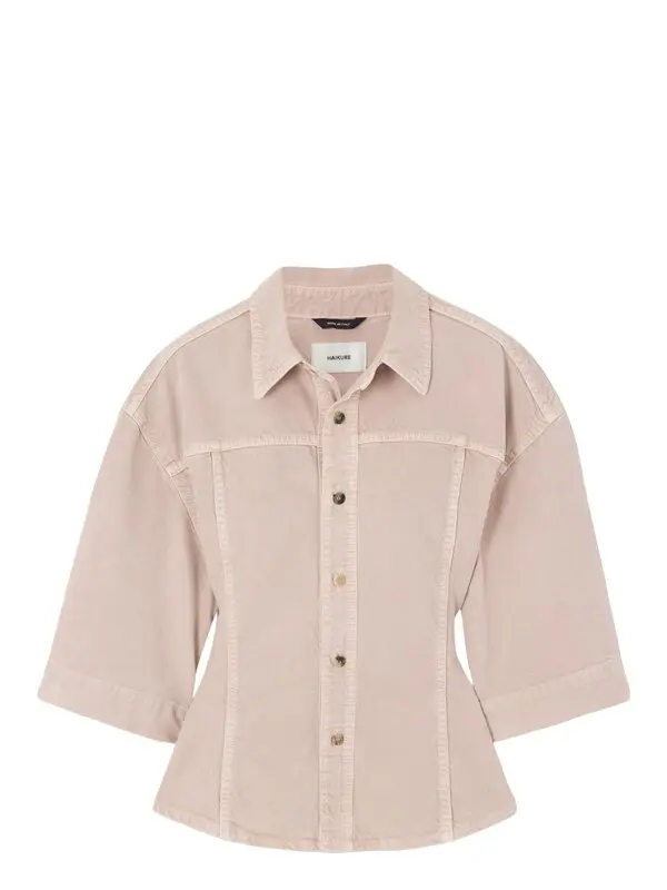 HAIKURE Lilas Denim Shirt - Nude