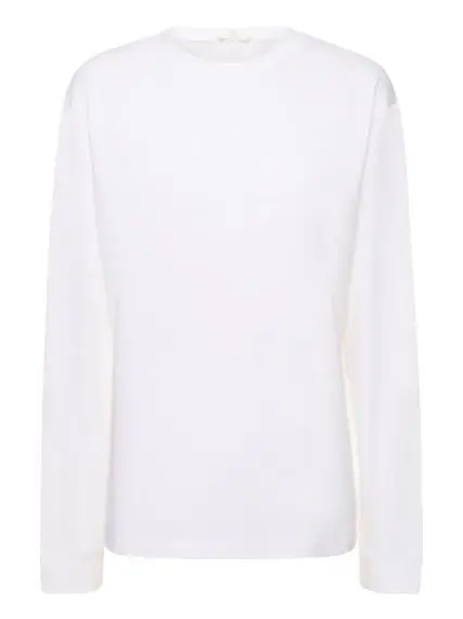 THE ROW Ciles Long Sleeve T-shirt - White