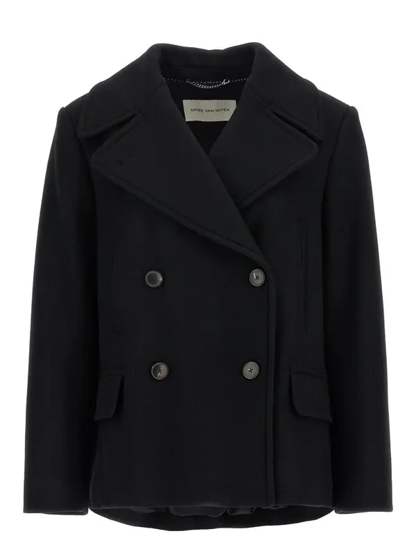 Dries Van Noten Tailored Long-sleeve Jacket - Black