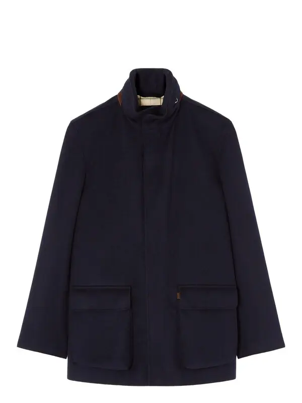 Loro Piana Winter Voyager Caban Jacket - Light Midnight Blue