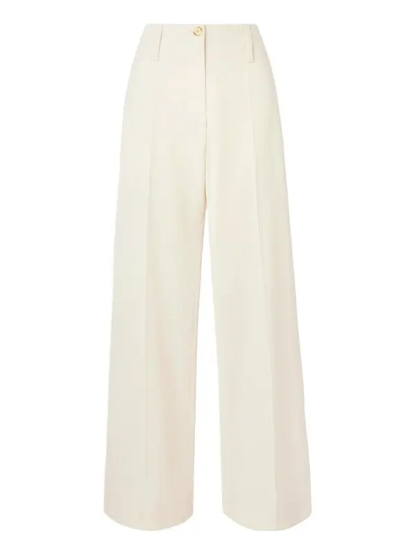 PATOU Belt Loop Casual Pants - White