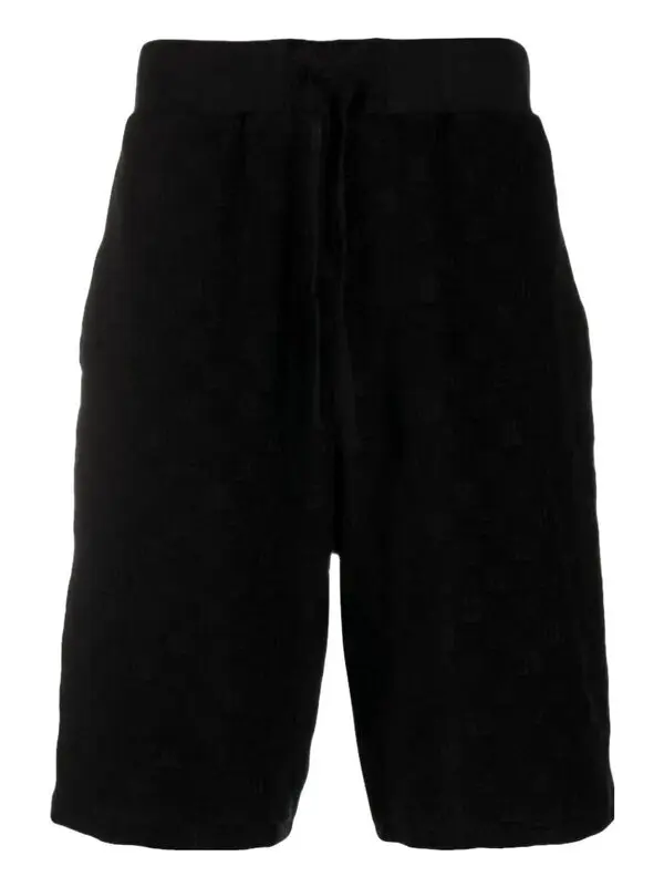 AMBUSH Monogram Drawstring Bermuda Shorts - Black