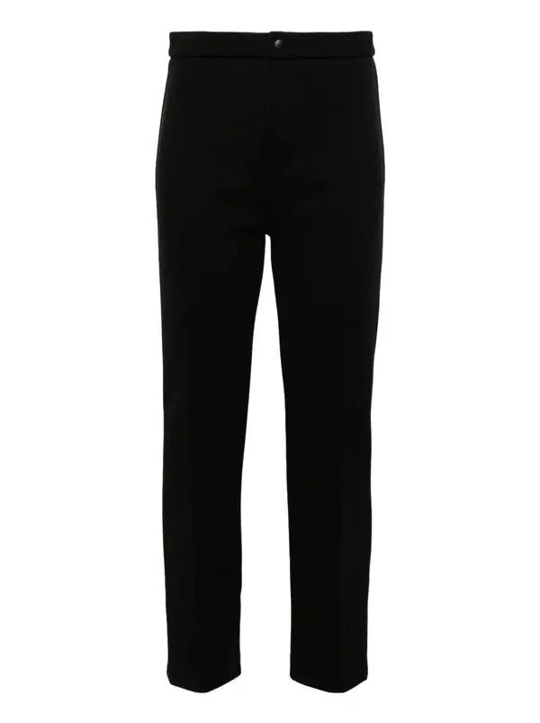 Wardrobe.NYC Seam Detail Stretch Scuba Jersey Trousers - Black
