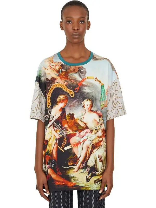 VIVIENNE WESTWOOD Boucher Printed Crewneck T-shirt - Brown