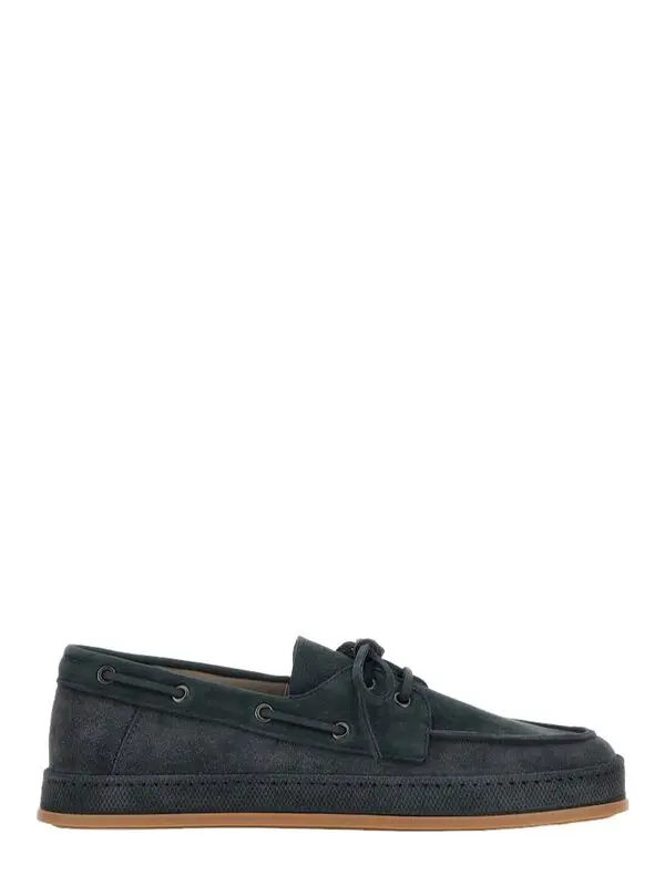 Hogan Lace-up Boat Shoes - Black