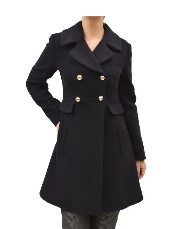 Emporio Armani Double-breasted Coat - Black
