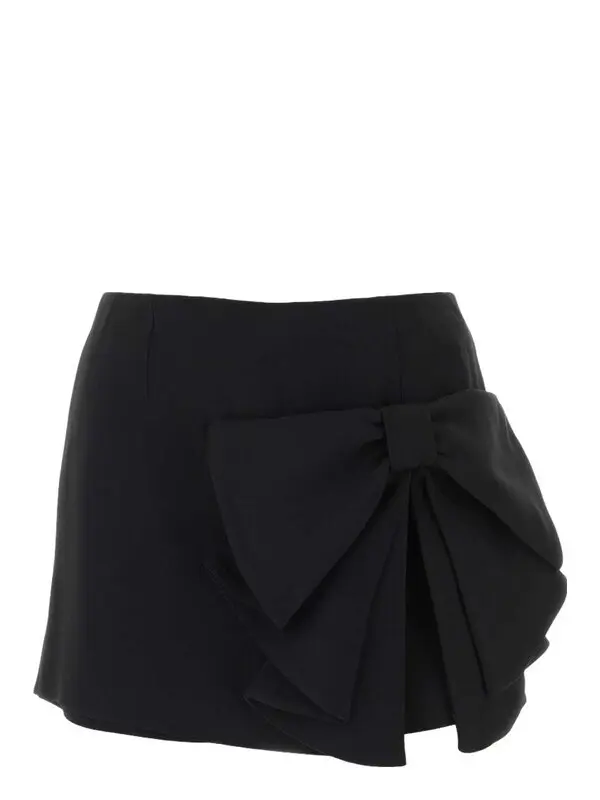 Red Valentino Bow Detail Skorts - Black