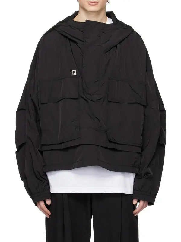 WOOYOUNGMI Spliced Casual Jacket - Black