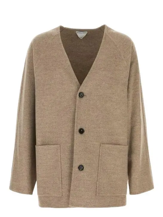 Bottega Veneta V-neck Cardigan - Light Brown
