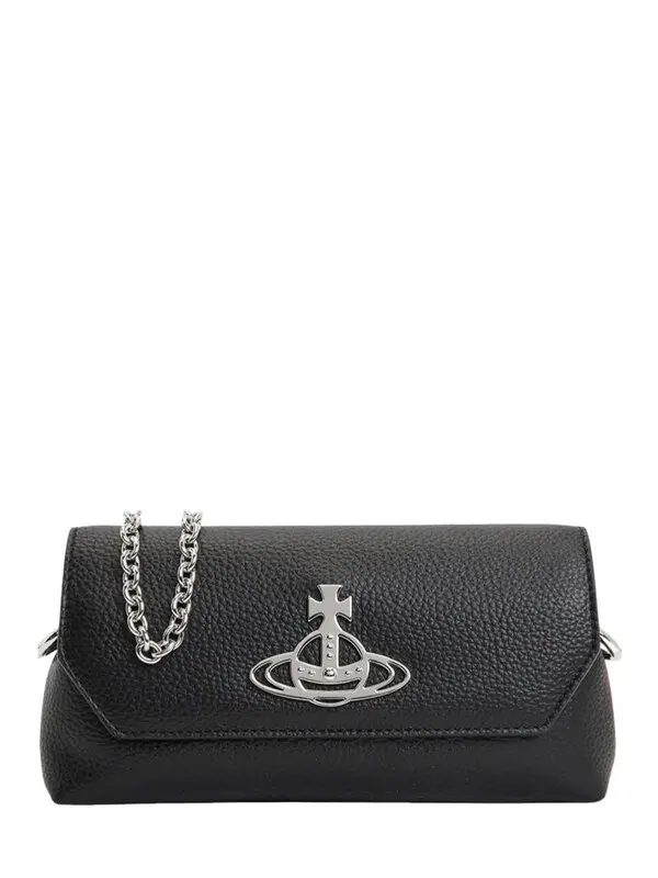 VIVIENNE WESTWOOD Orb Plaque Crossbody Bag - Black