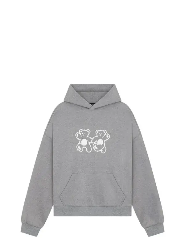 We11Done Teddy Twins Hoodie - Grey