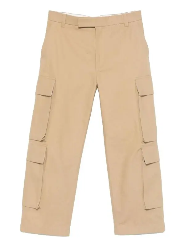Thom Browne Washed Utility Chino Cargo Trousers - Nude