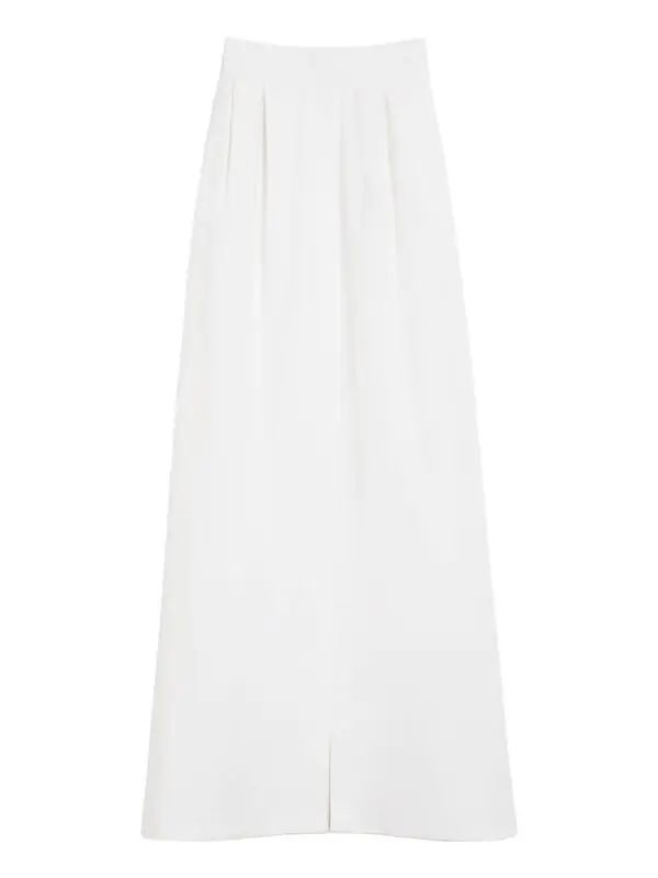 Max Mara Alcade Maxi Skirt With Slit - White