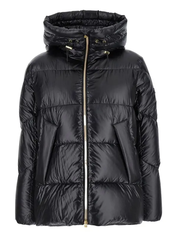 TATRAS Long-sleeved Hooded Down Jacket - Black