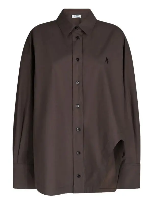 Attico Diana Shirt - Dark Brown