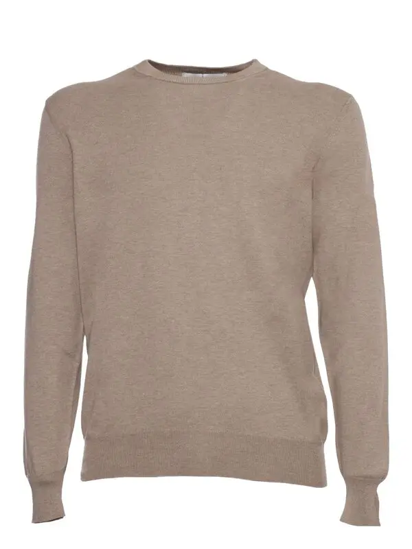 BALLANTYNE Crewneck Knitted Jumper - Nude
