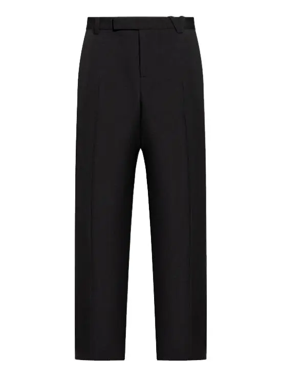 Versace Wool Button Fly Trousers - Black